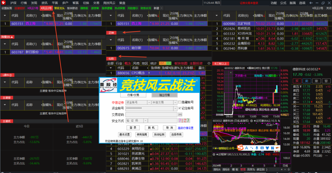 2025.6.12实战录屏：智能监控+《竞技风云》战法+大单联动+自动下单+圈神分时万手单－圈神分时万手单指标－管理员专栏